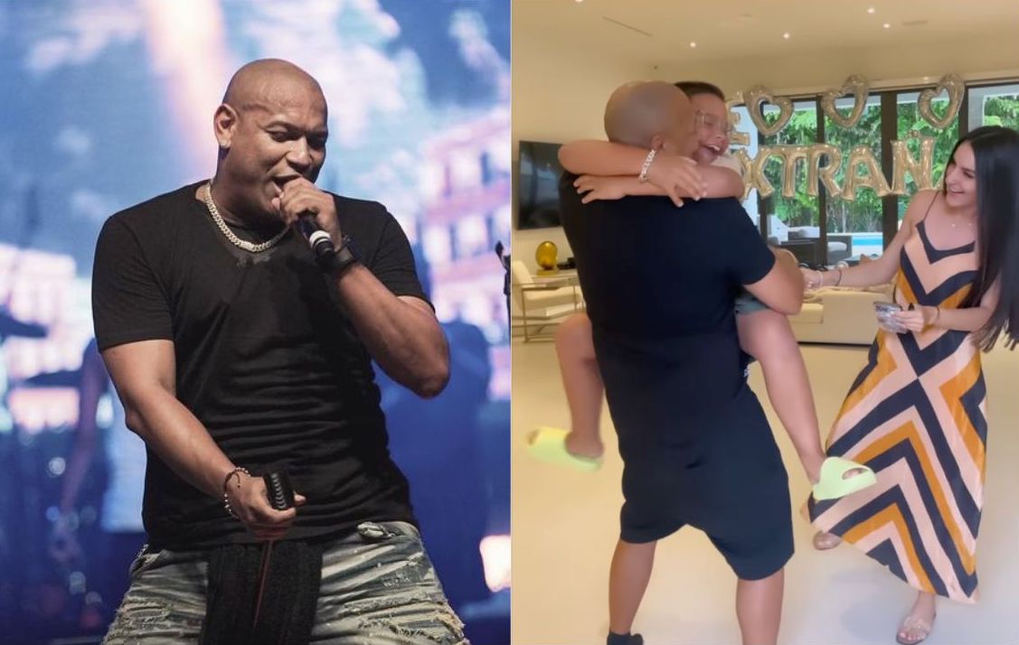 Alexander Delgado llega a casa tras una larga gira y así fue su ...