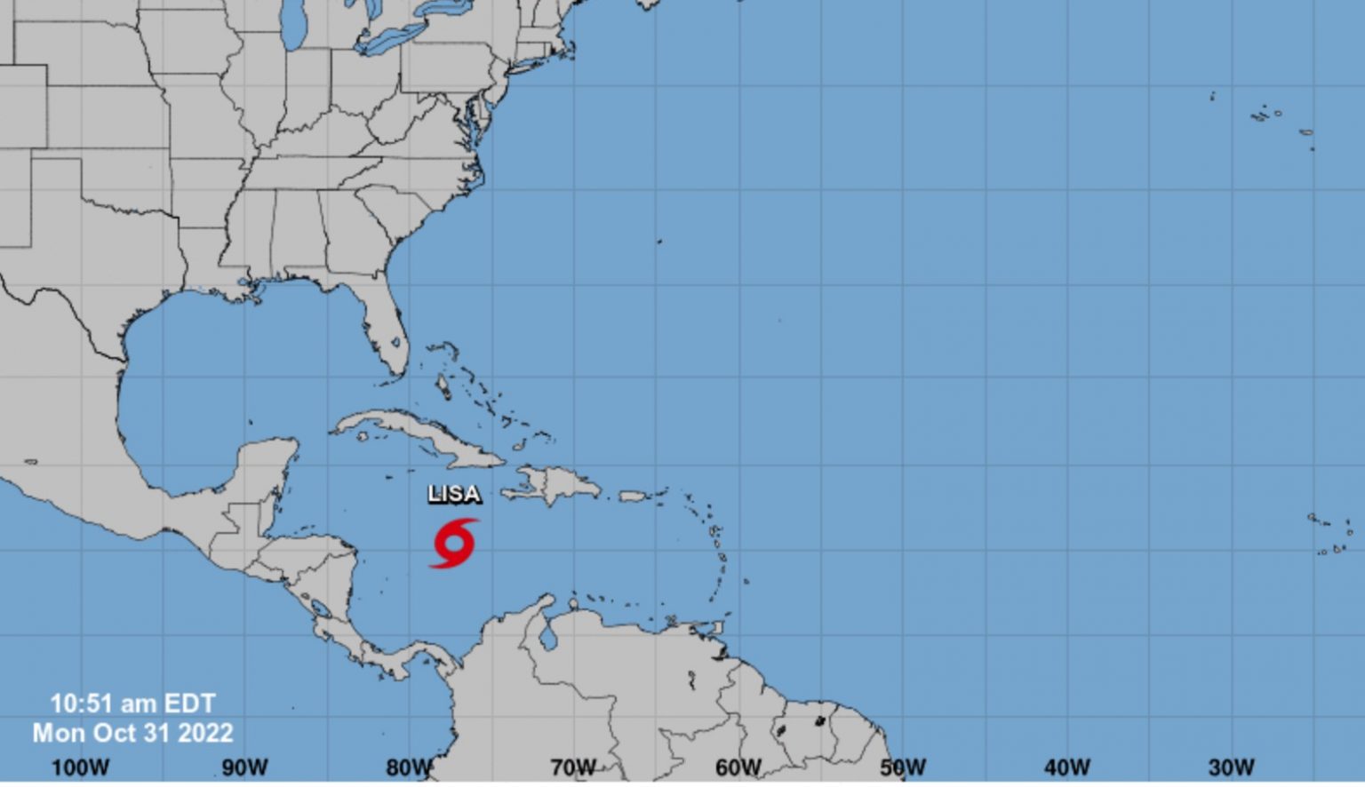 Se forma la tormenta tropical Lisa debajo de Jamaica - Cuballama Noticias