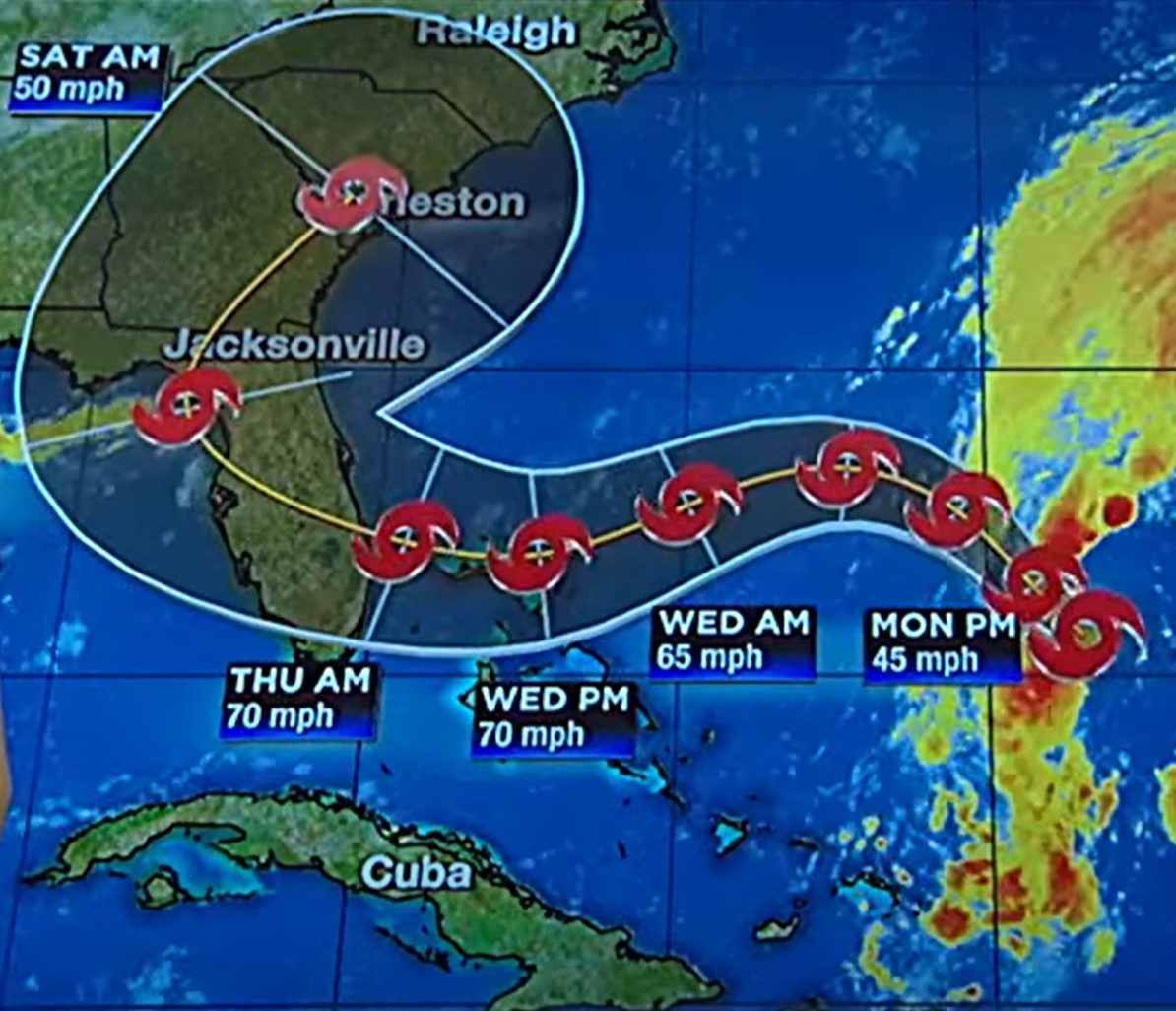 Tormenta Nicole atravesará la Florida de costa a costa - Cuballama Noticia