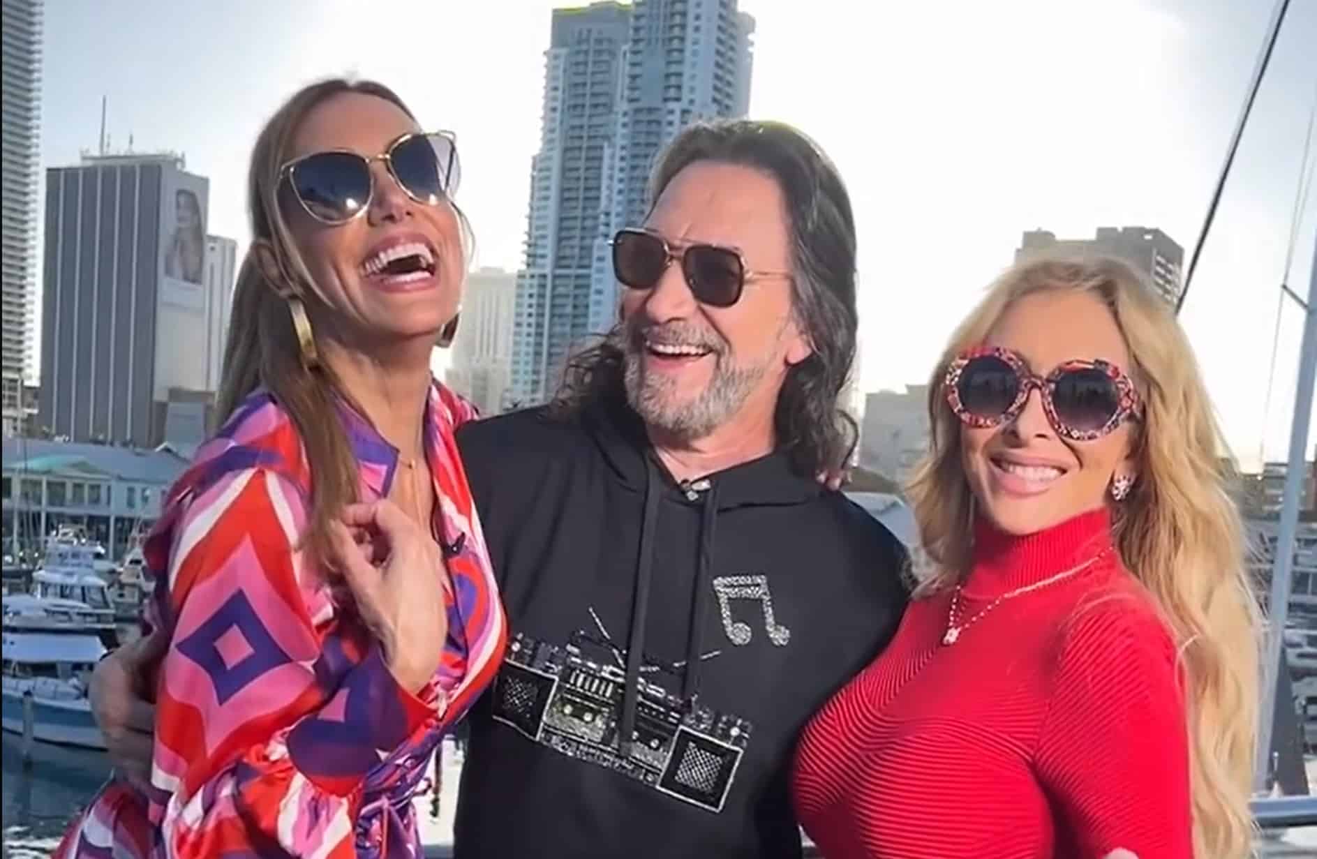 Las cubanas Lili Estefan y Christy Salas celebran junto a Marco Antonio ...