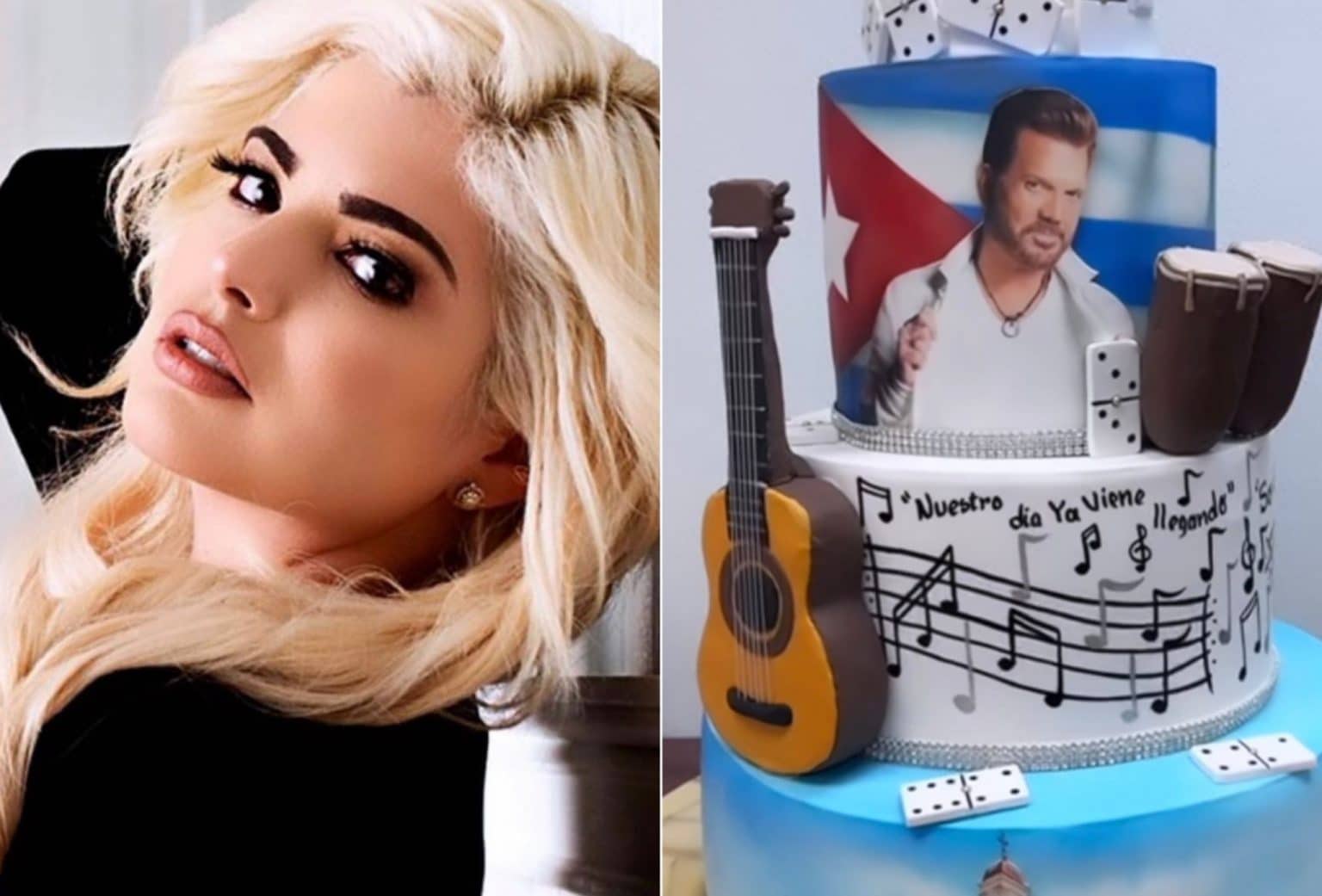 Laura, esposa de Osmani García, diseñó el cake de Willy Chirino: “Ya ...