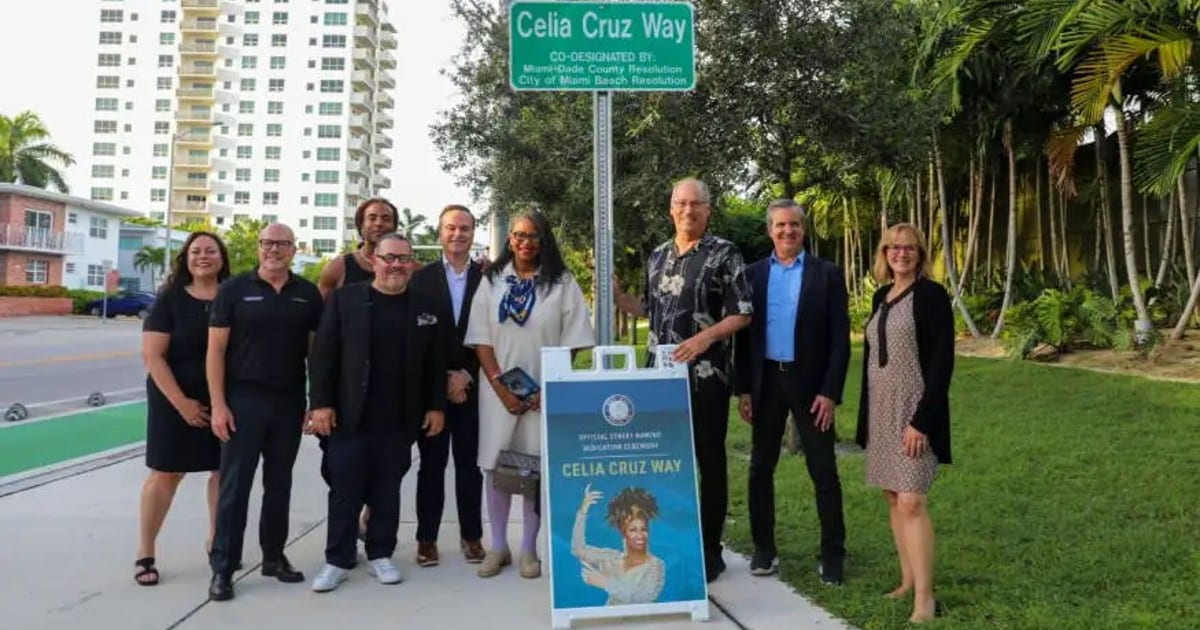 Celia Cruz Way, la calle de Miami Beach que se llama como la Guarachera ...