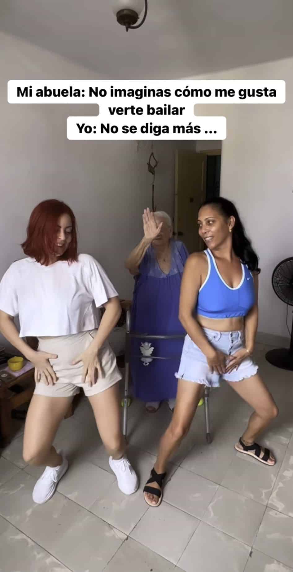 ¡Con andador y todo! La abuelita de Claudia Valdés se despelota al ritmo de “Lollipop ...