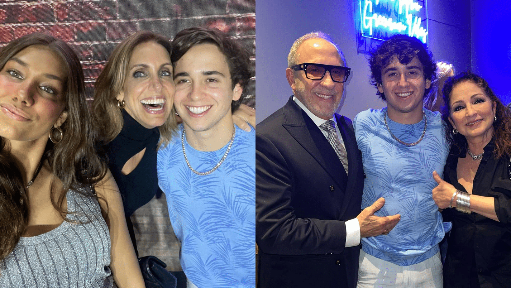 El clan Estefan celebra al comediante con orígenes cubanos Marcello ...
