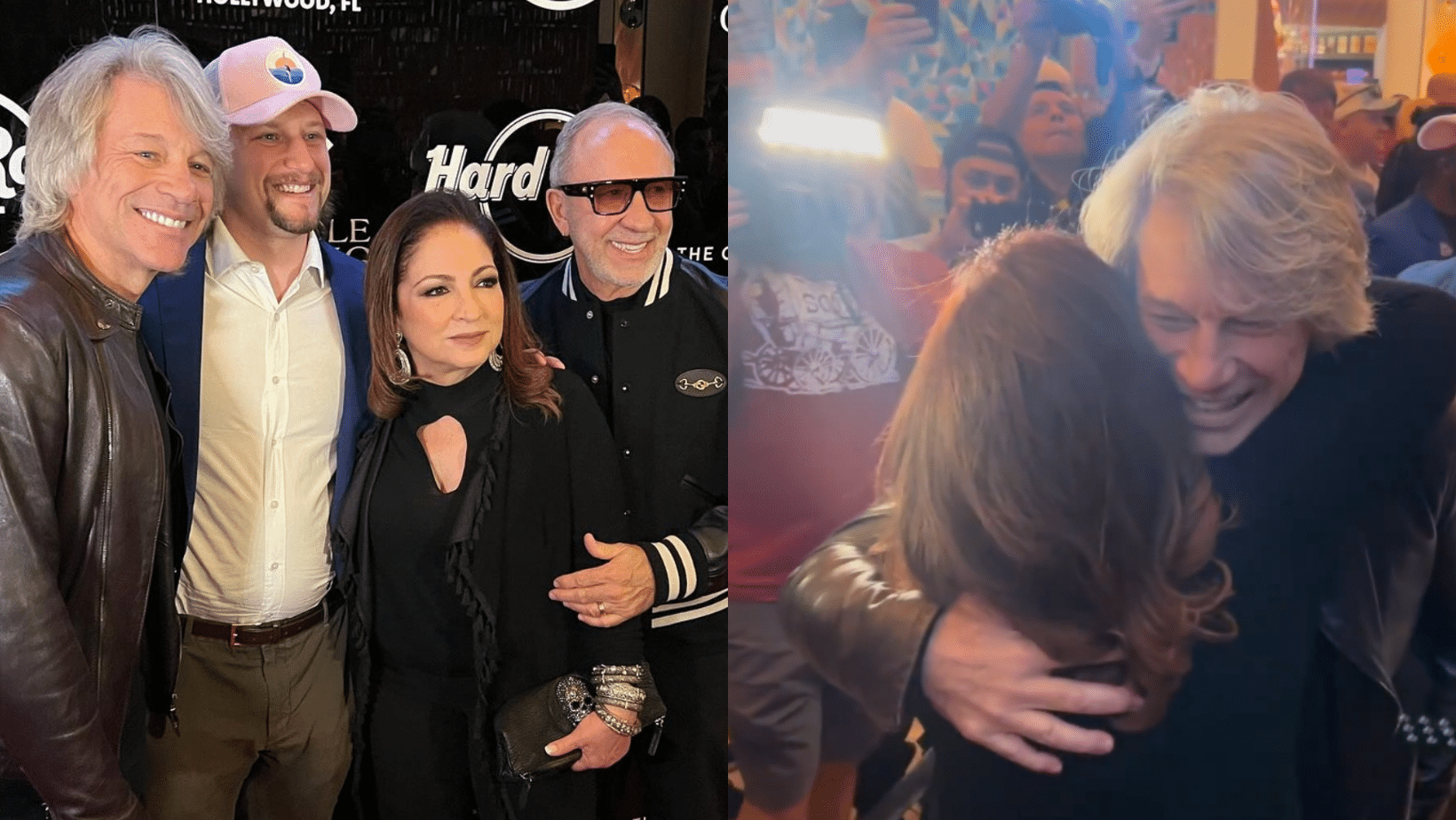 El emotivo abrazo entre Gloria Estefan y Jon Bon Jovi - Cuballama Noticias