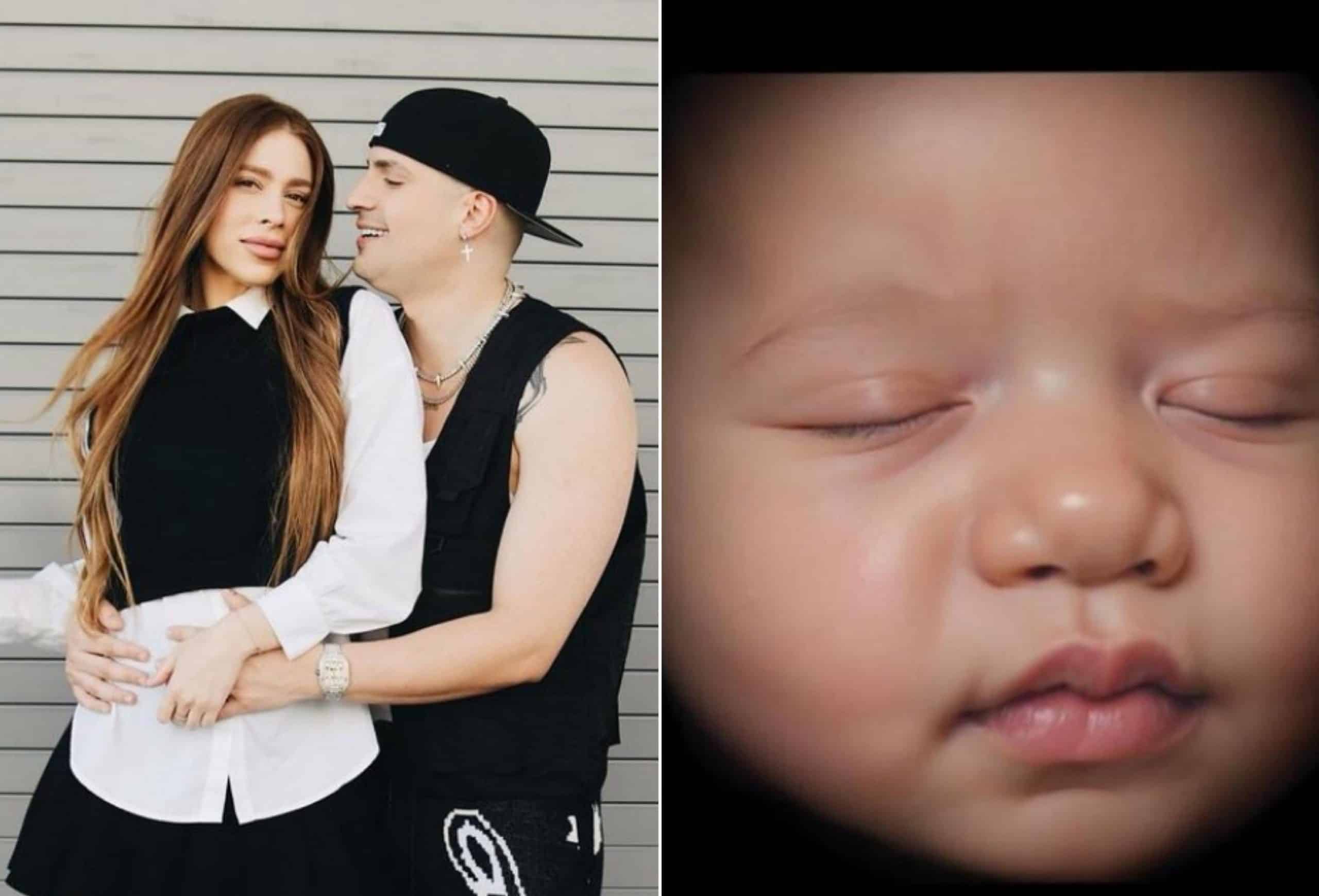 Dale Pututi y Fabien Laurencio muestran el rostro de su bebé y revelan ...