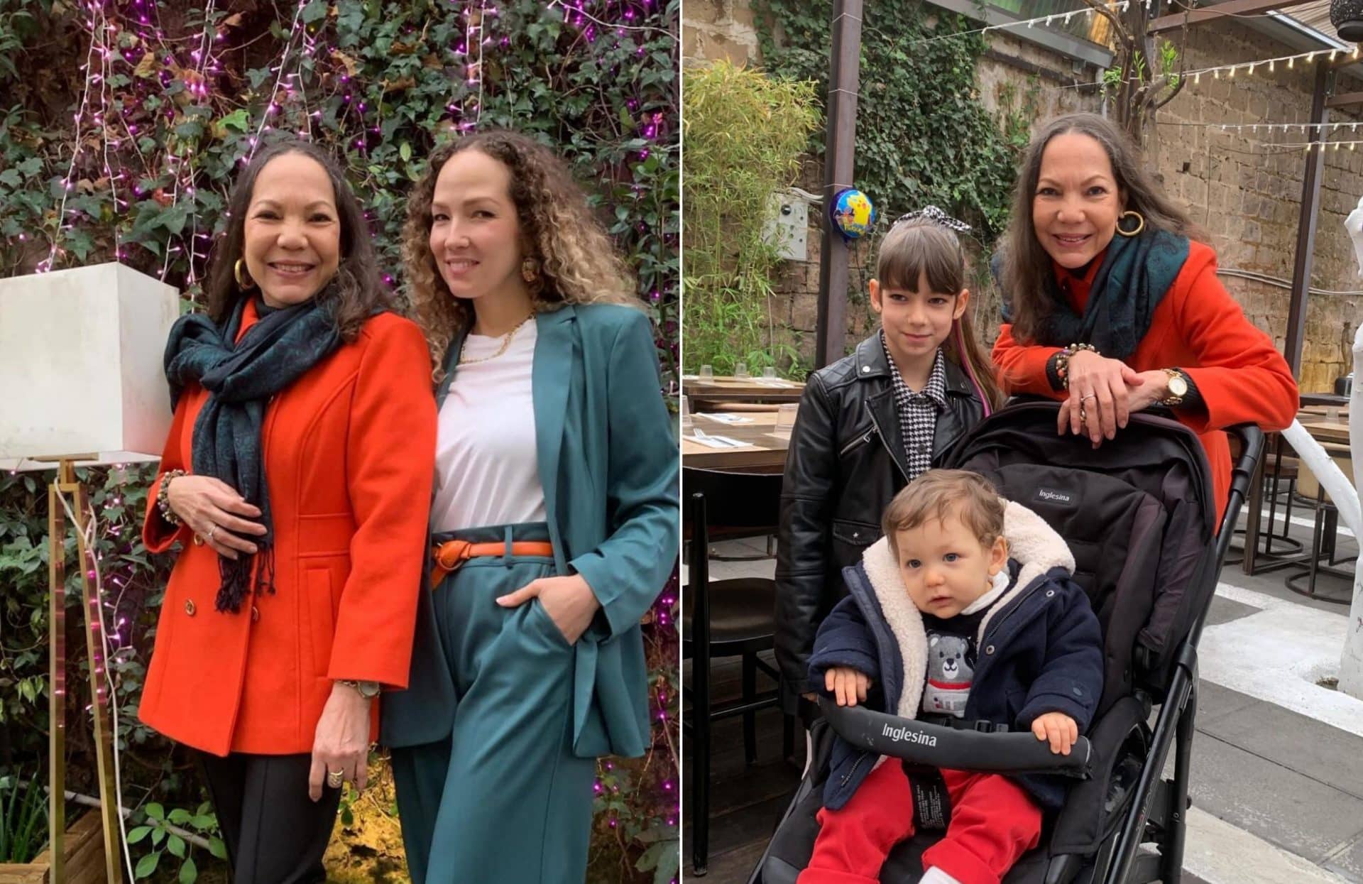 Luisa María Jiménez, radiante con sus nietos Aurora y Ricardo en Italia ...