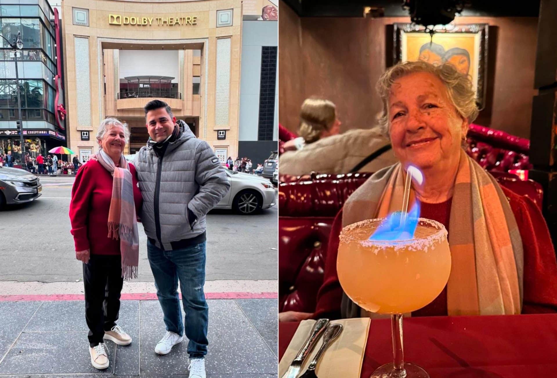 Abel Álvarez lleva a su mamá a conocer el Paseo de la Fama en Hollywood - Cuballama Noticias