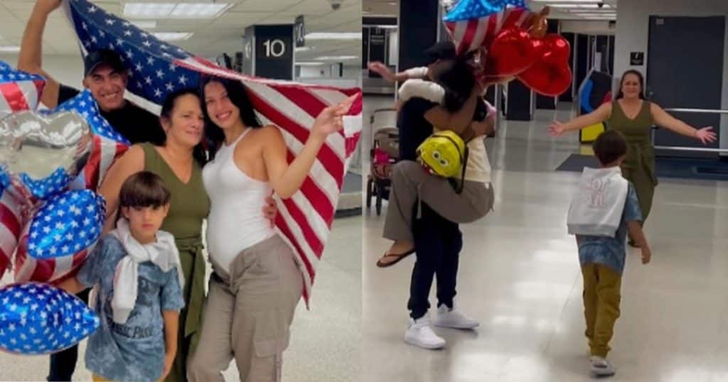 Rachel Arderi, la esposa de Bebeshito, llega con su hijo a EE.UU ...