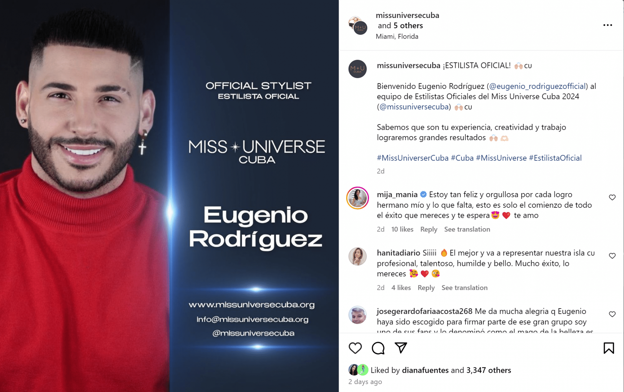 Eugenio Rodríguez, el maquillista de La Diosa, será estilista oficial ...