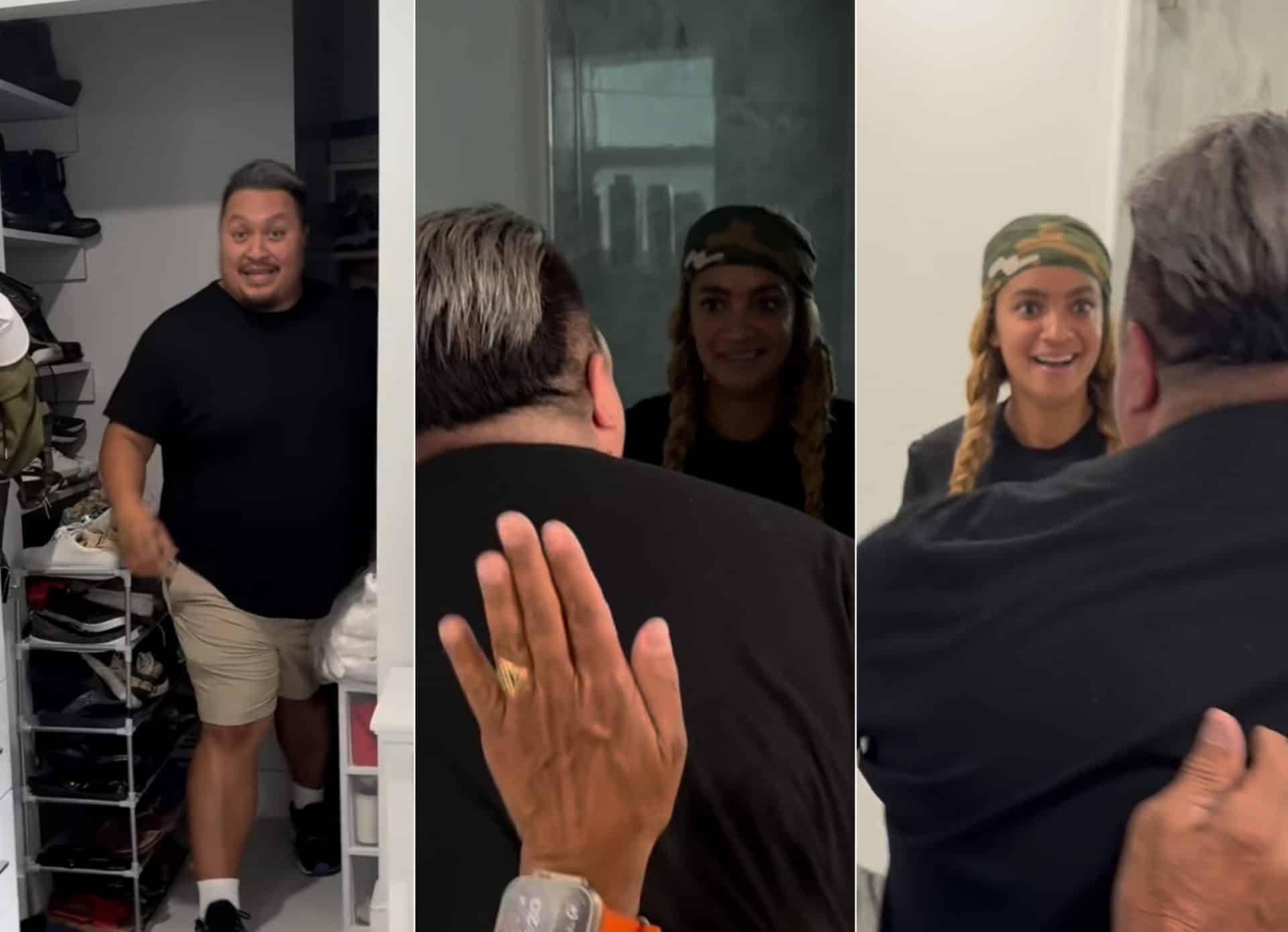 Mejor amigo de Seidy La Niña se le aparece por sorpresa en el baño tras 6 años sin verse ...