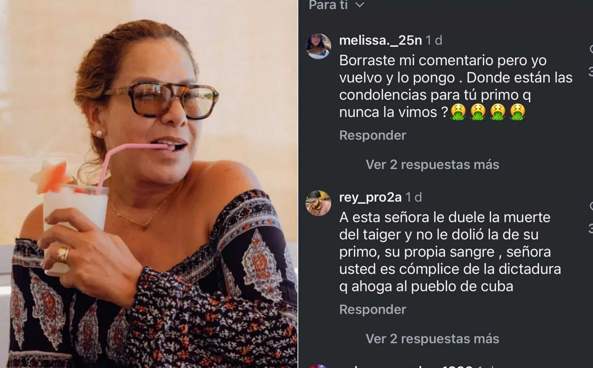 Critican a Edith Massola por post sobre El Taiger: “¿Dónde están las condolencias para tu primo ...