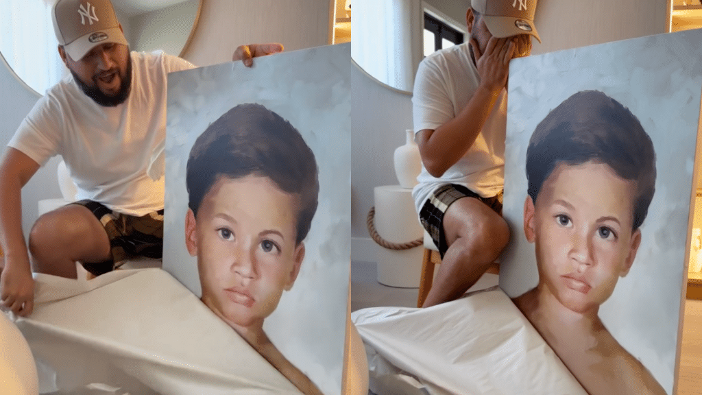 Yoyi se emociona hasta las lágrimas con cuadro suyo de niño - Cuballama ...