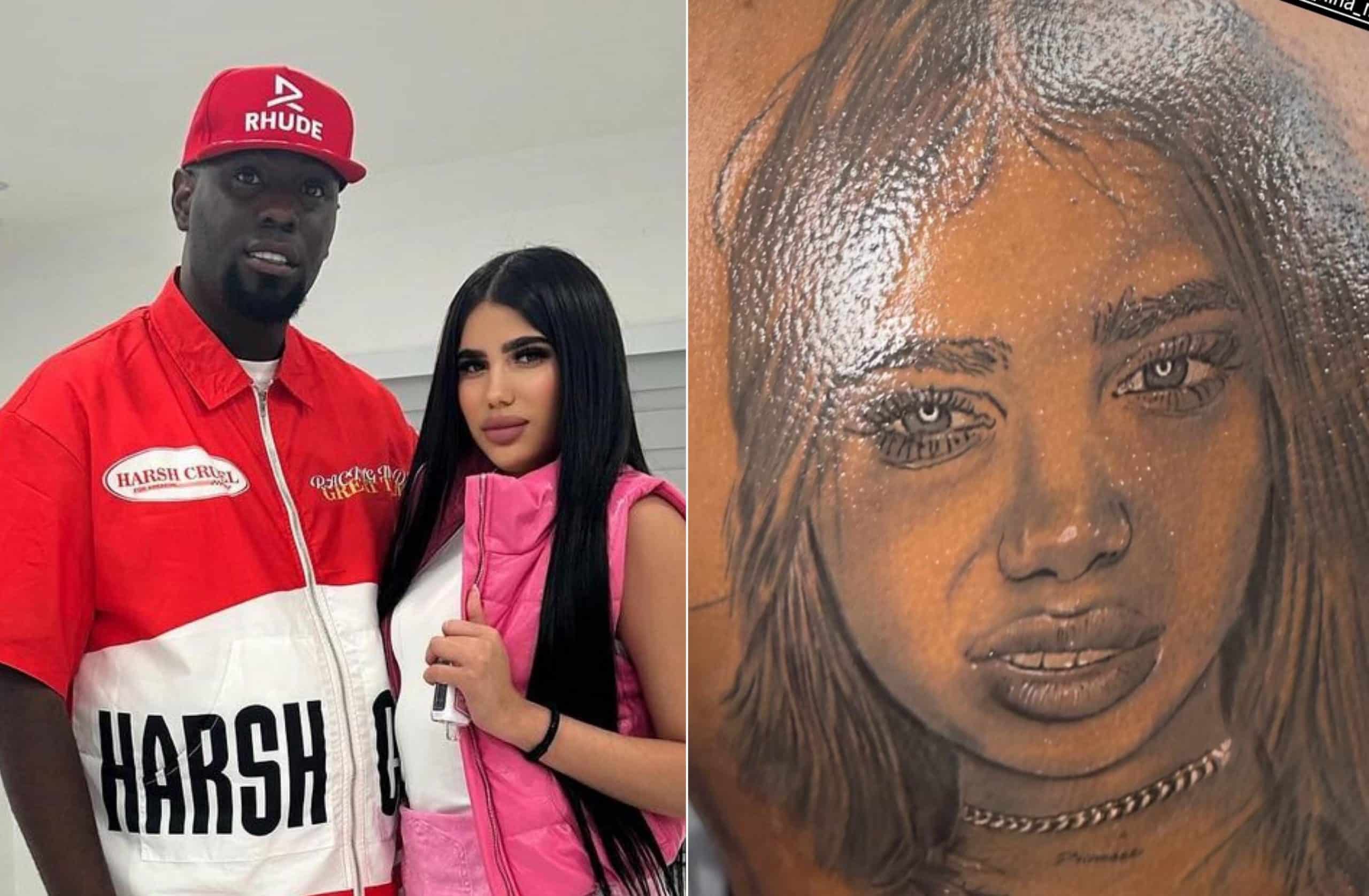 Chocolate MC se tatúa la cara de su novia Hany Díaz: “Amor con amor se ...