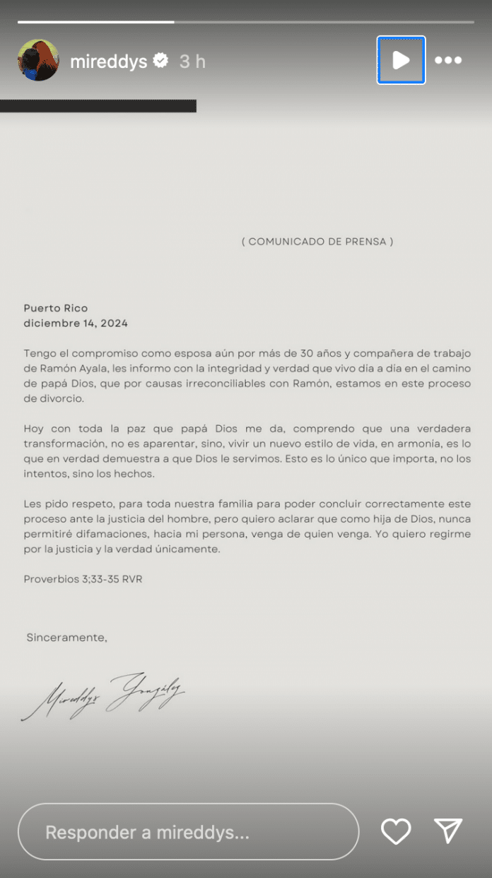 Mireddys González rompe el silencio en Instagram tras su separación de ...