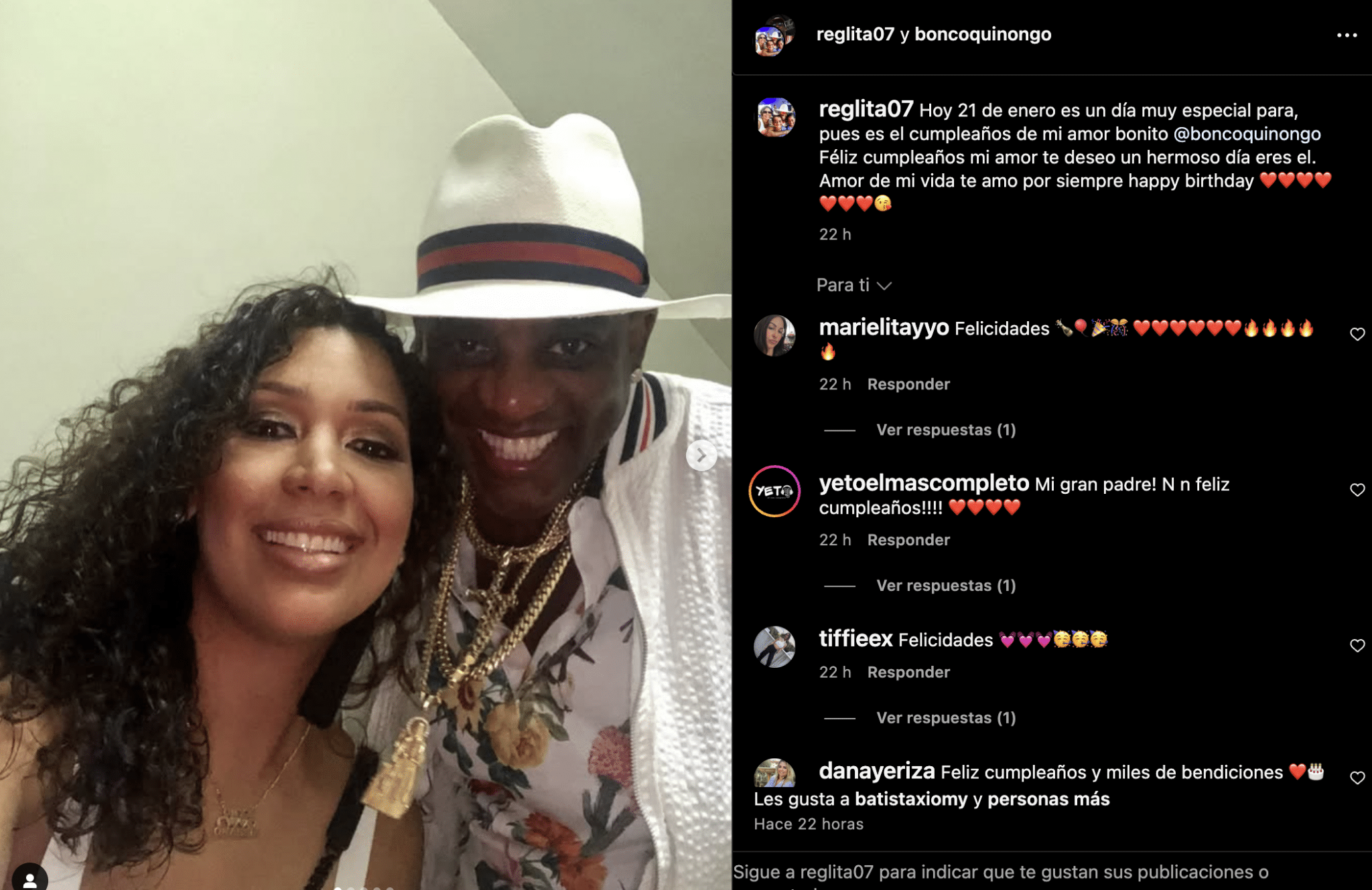 “Eres el amor de mi vida”: Esposa del humorista cubano Boncó Quiñongo ...