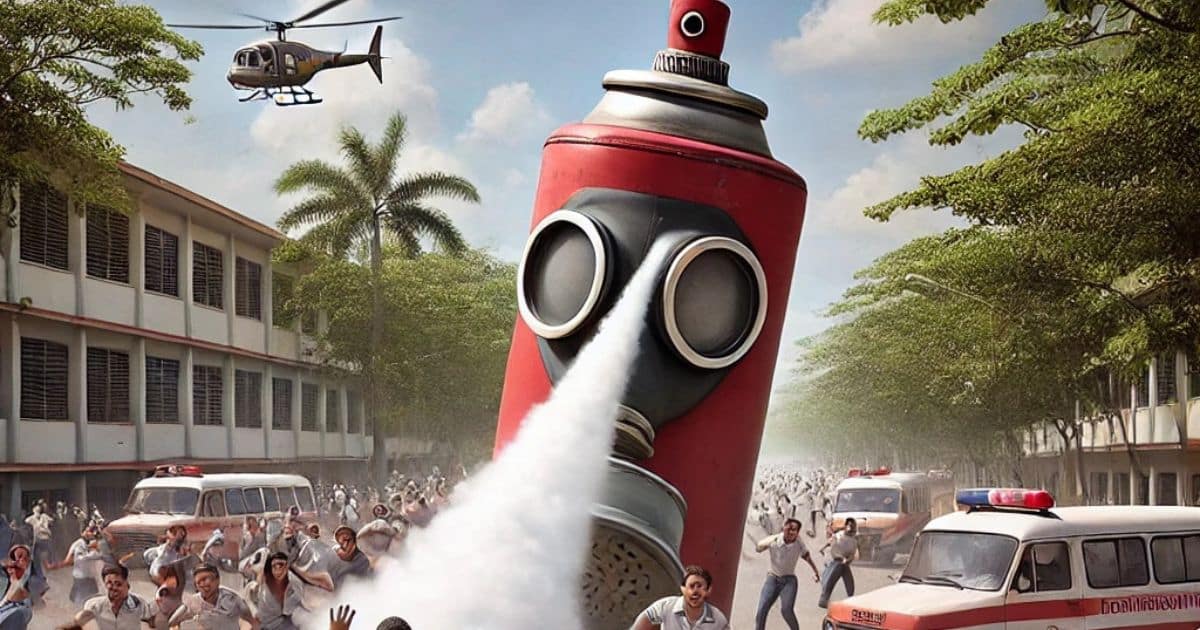 ¿De qué tamaño era el spray de gas pimienta que afectó a 35 estudiantes ...