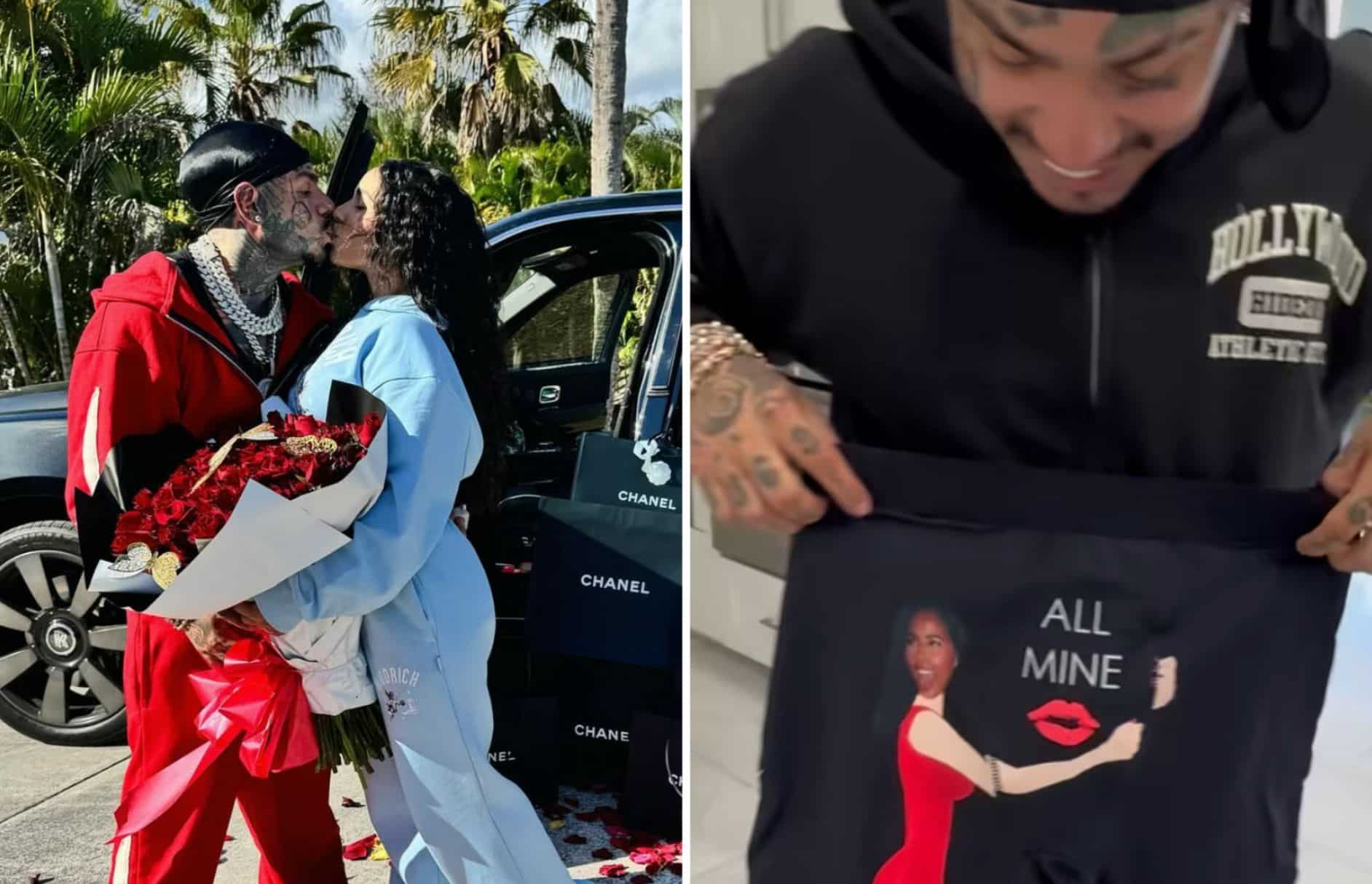 Tekashi 6ix9ine y la cubana Hallel Génesis celebran su primer San ...