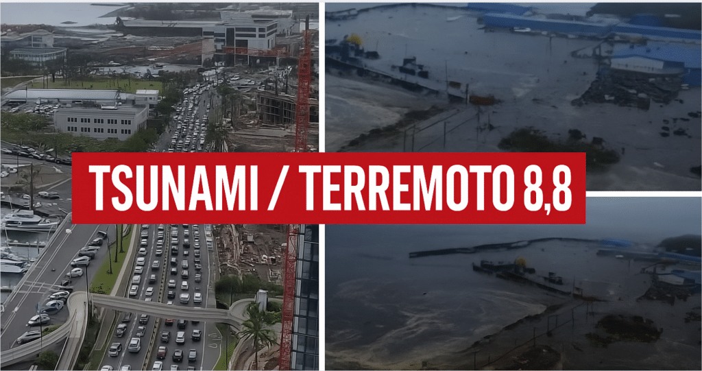 Terremoto de magnitud 8.8 sacude Kamchatka y desata alerta de tsunami en todo el Pacífico ...