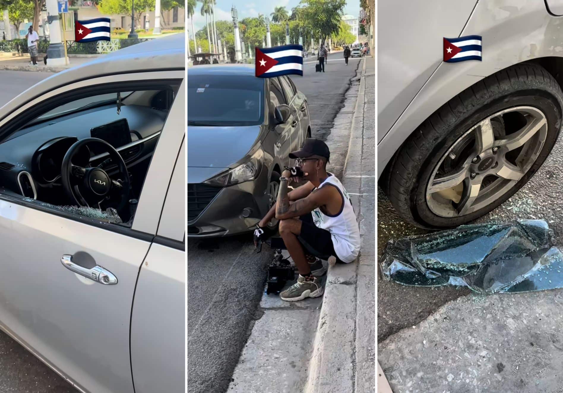 Roban el auto del repartero cubano Mucho Mosty frente al Capitolio de ...